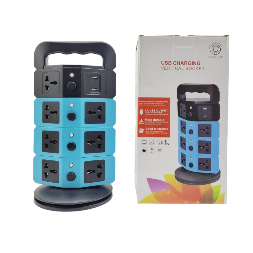 Torre Multitoma Corriente 4 Niveles Usb – Talego