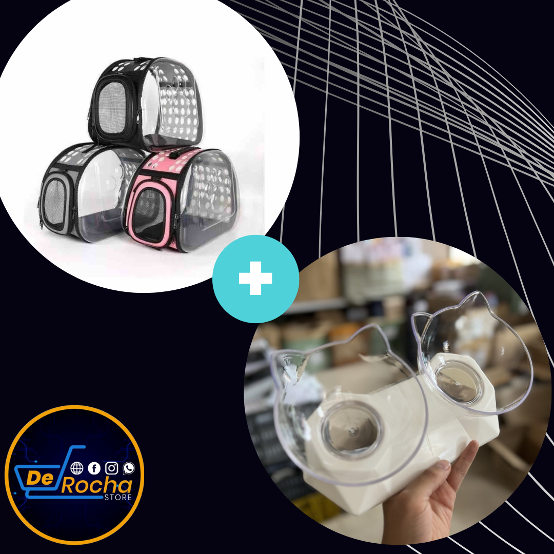 Combo Mascota Maleta Bebedero Comedero – Talego