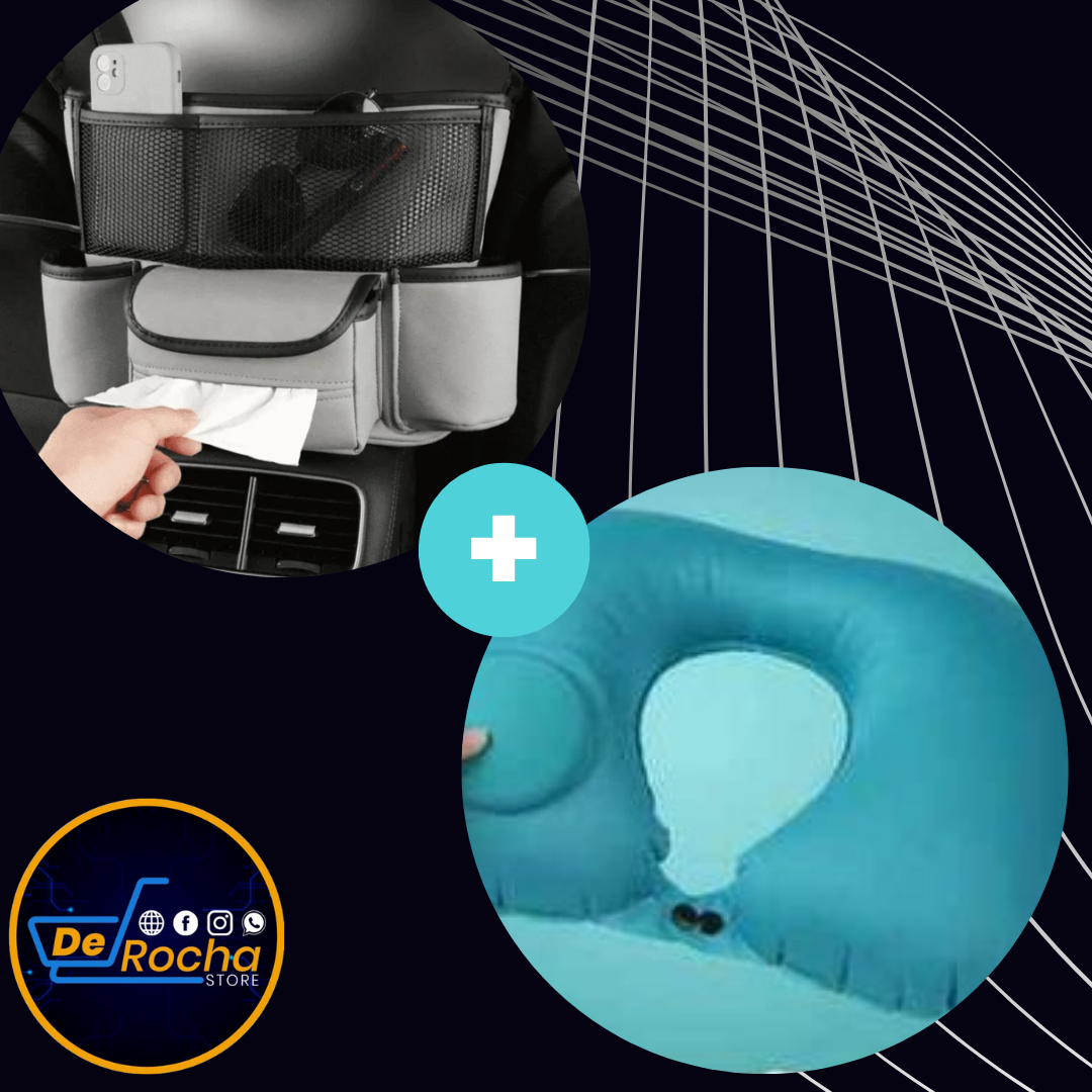 Combo Auto Almohada Viaje Organizador – Talego