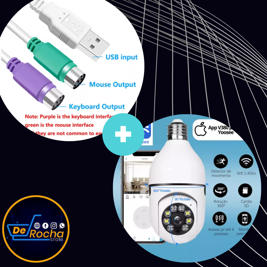 Combo Cámara Seguridadadaptador Conver – Talego